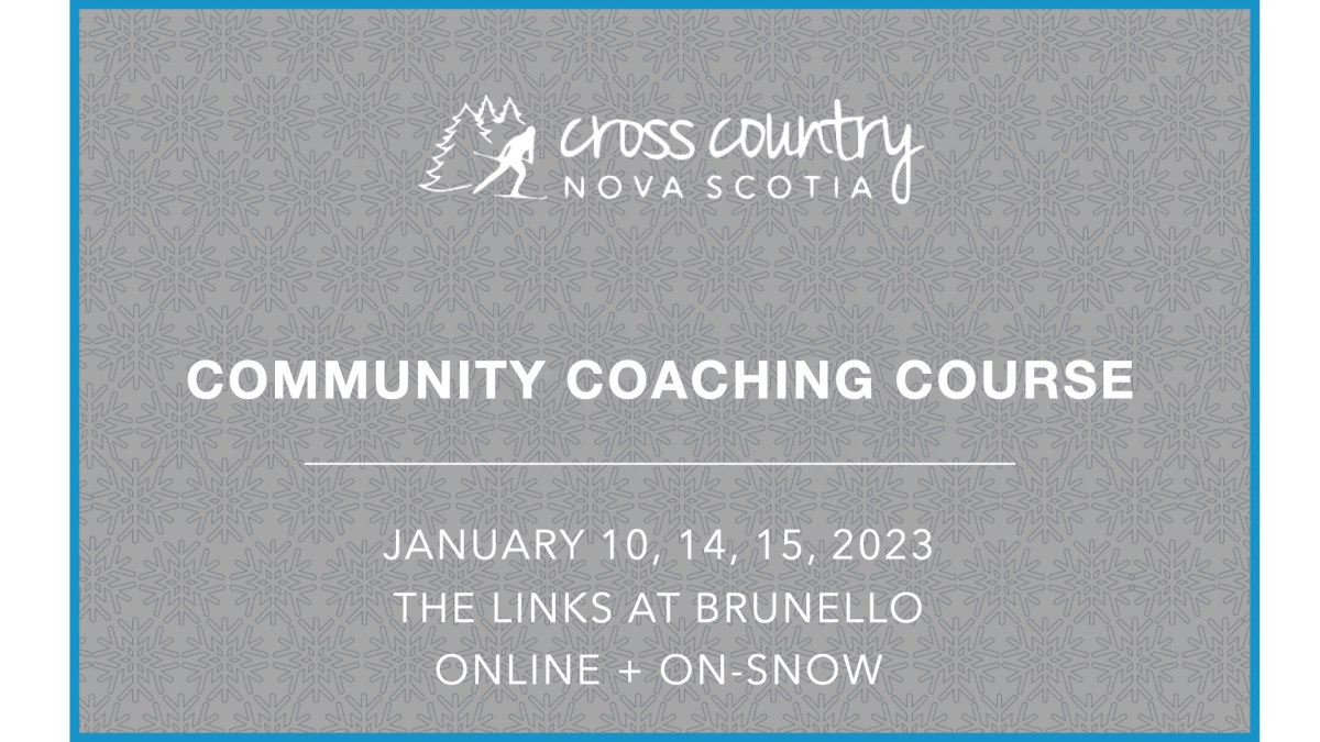 Community Coaching Course, 2023 – Cross Country Nova Scotia