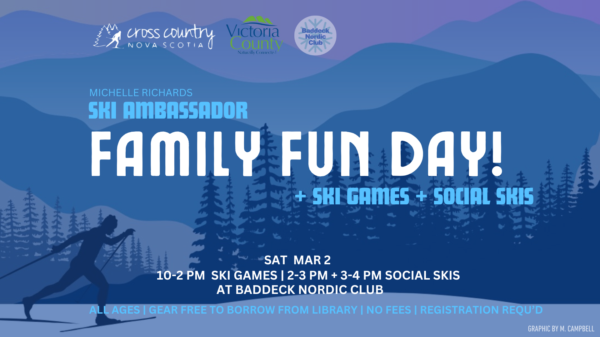 Family Fun Day at Baddeck Nordic Club – Cross Country Nova Scotia